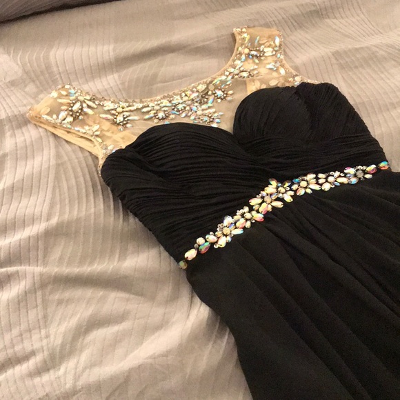 Party Time Formals | Dresses | Black Long Dress By Party Time | Poshmark